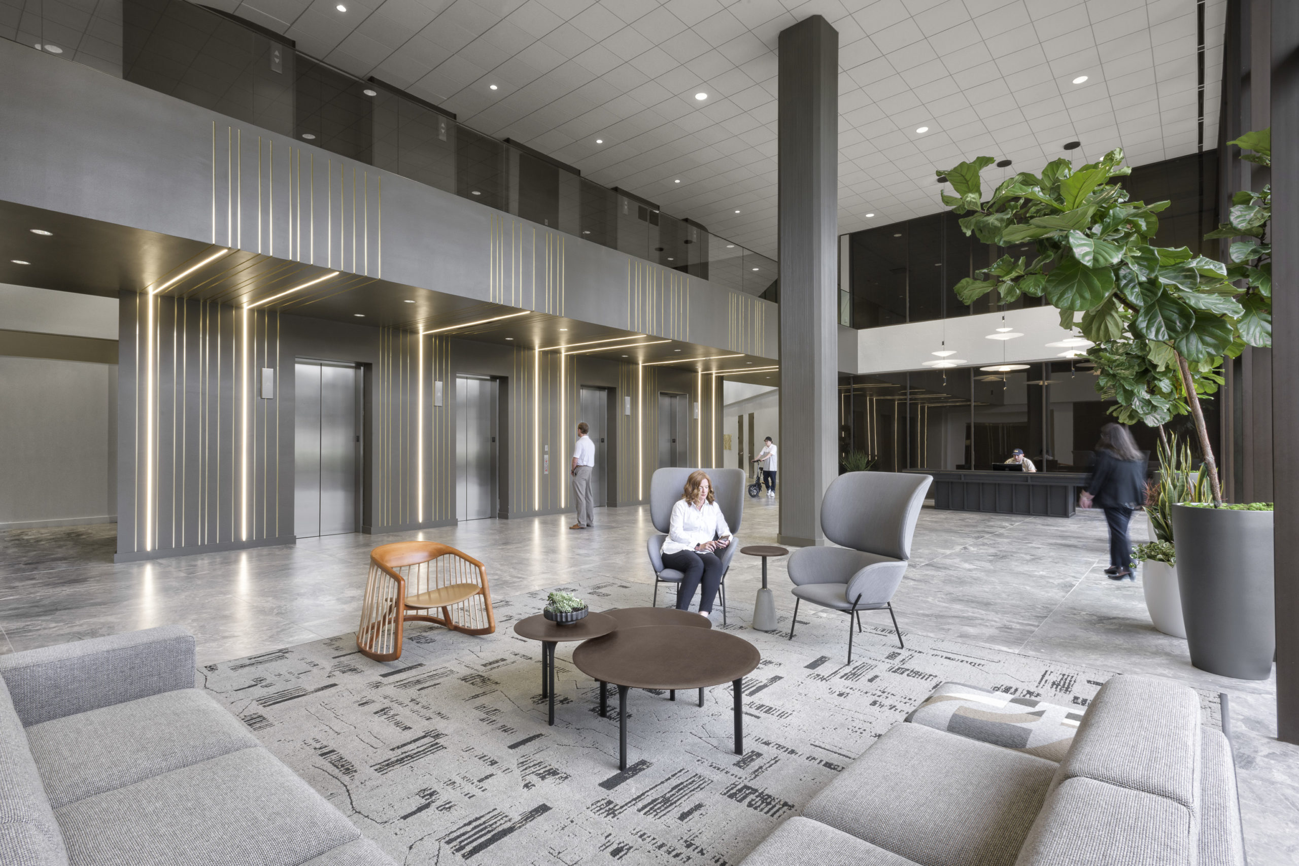 Memorial Tower I _ Main Lobby Design - Abel Design Group