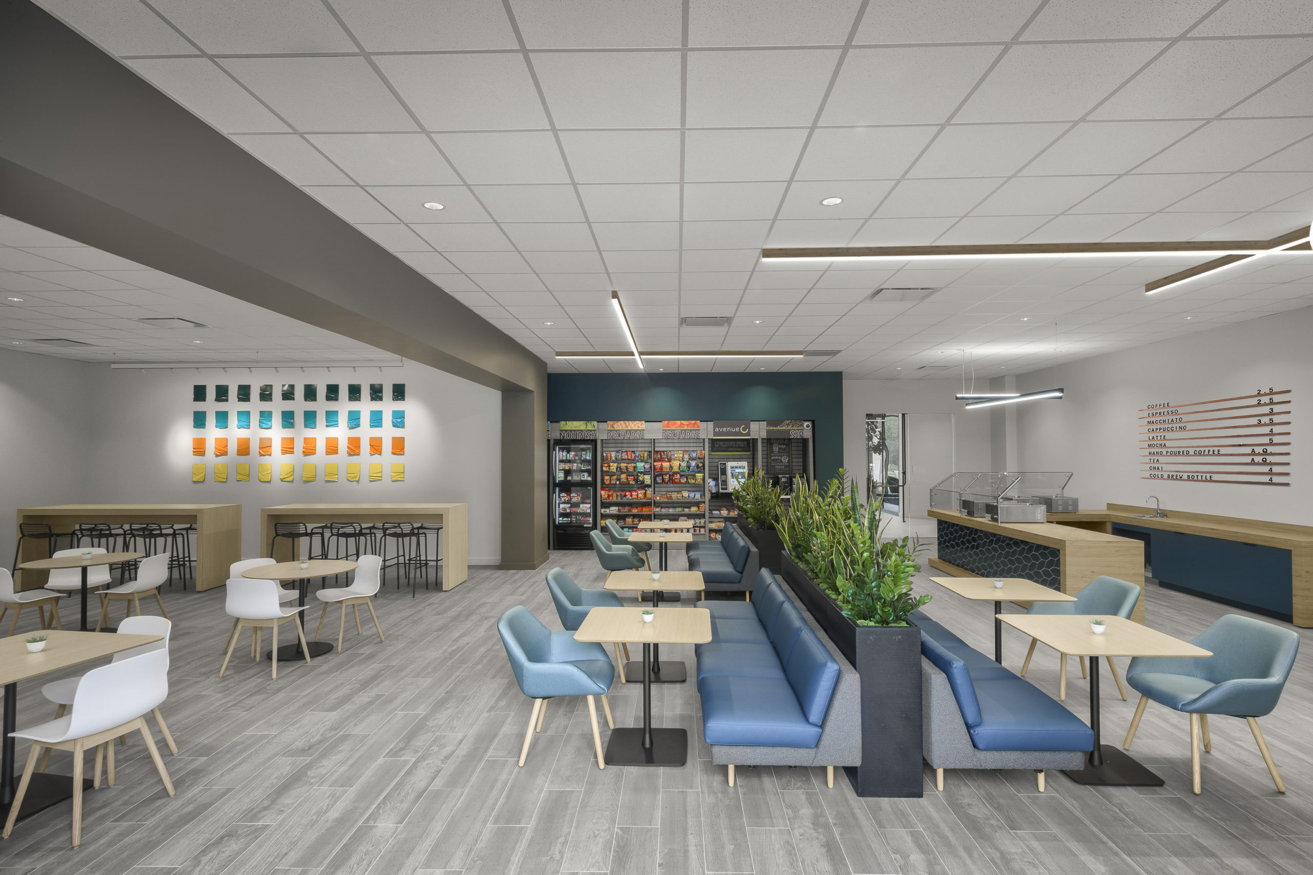 Memorial Tower II _ Full cafe and Breakroom - Abel Design Group